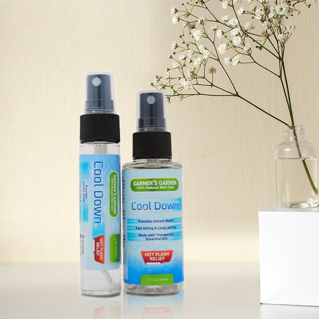 Hot Flash Relief Spray | Cooling Spray for Hot Flashes – Garner's Garden