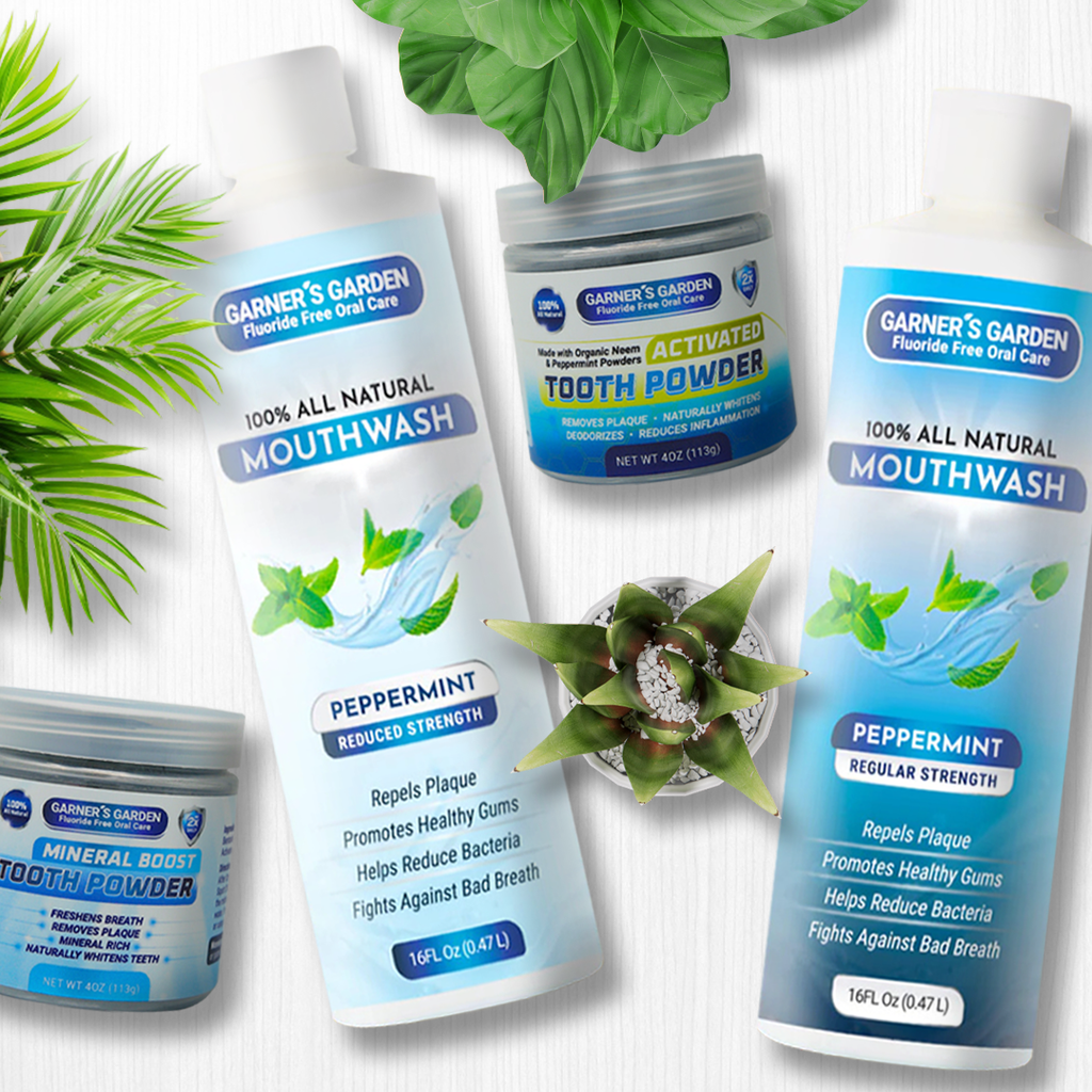 Antibacterial Mouthwash & Activated Charcoal Toothpaste Powder Set ...